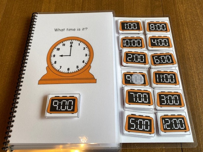 Telling Time Adapted Books for Special Education - Etsy