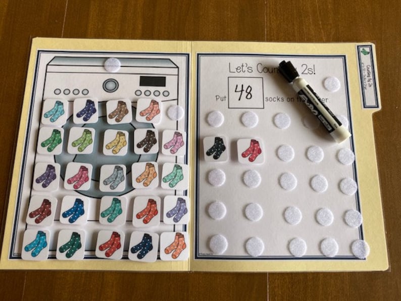 Counting File Folders for Special Education 9 Pk | Etsy