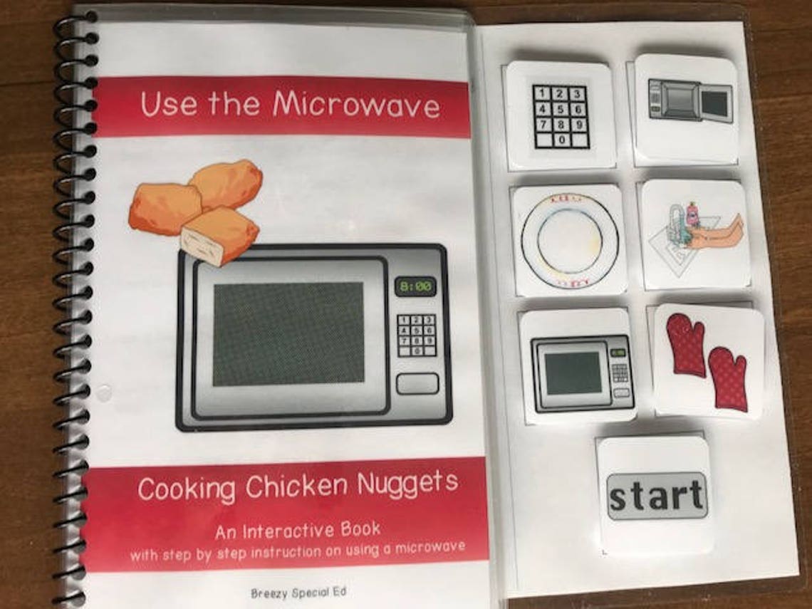 Cooking How to Books (microwave and Oven) Interactive/adapted for ...