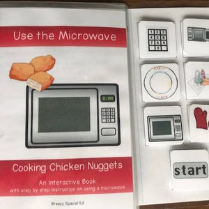 Cooking How to Books (microwave and Oven) Interactive/adapted for ...