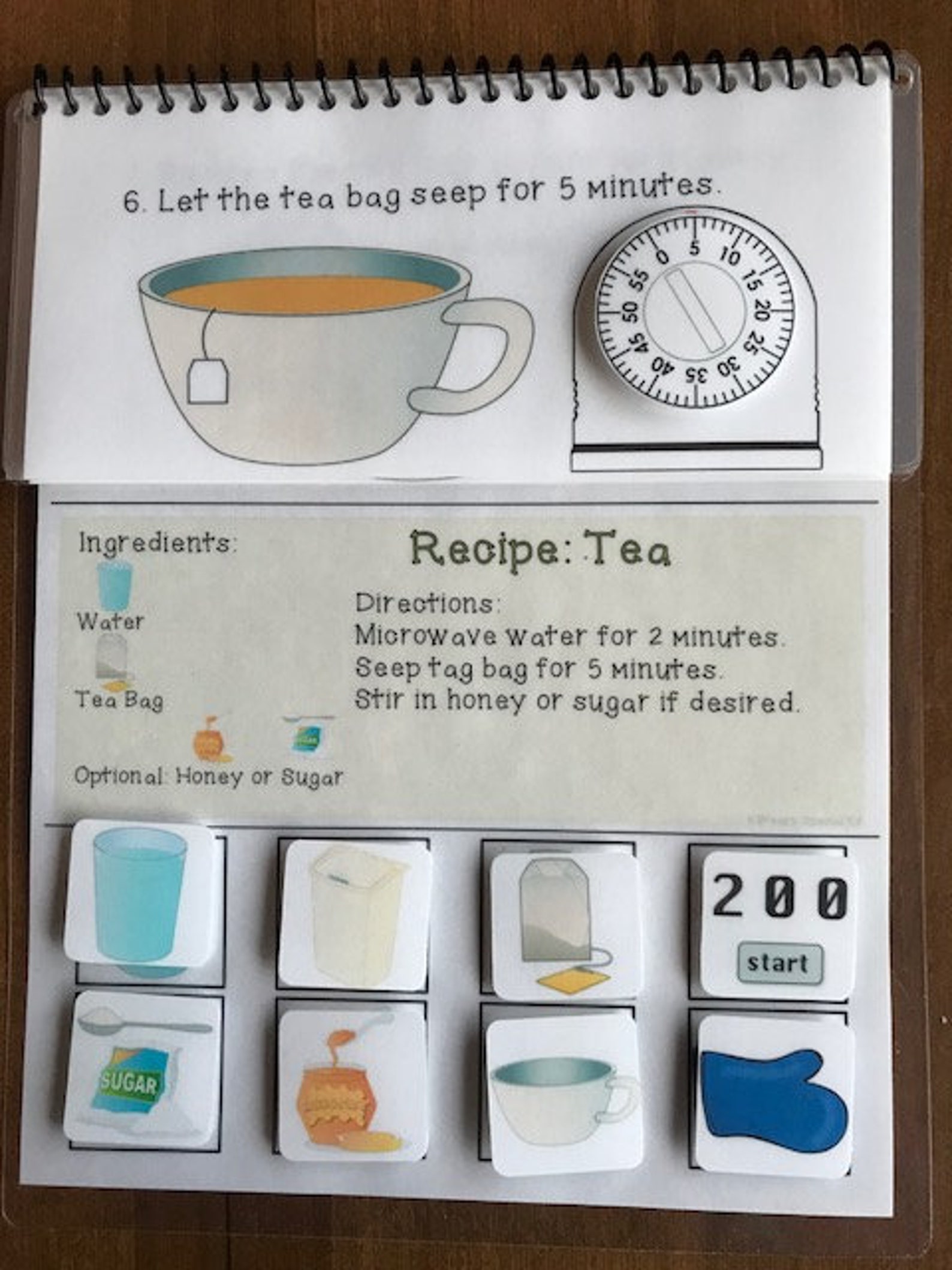 Interactive Cooking Lessons/visual Recipes: Hot Cocoa and Tea - Etsy