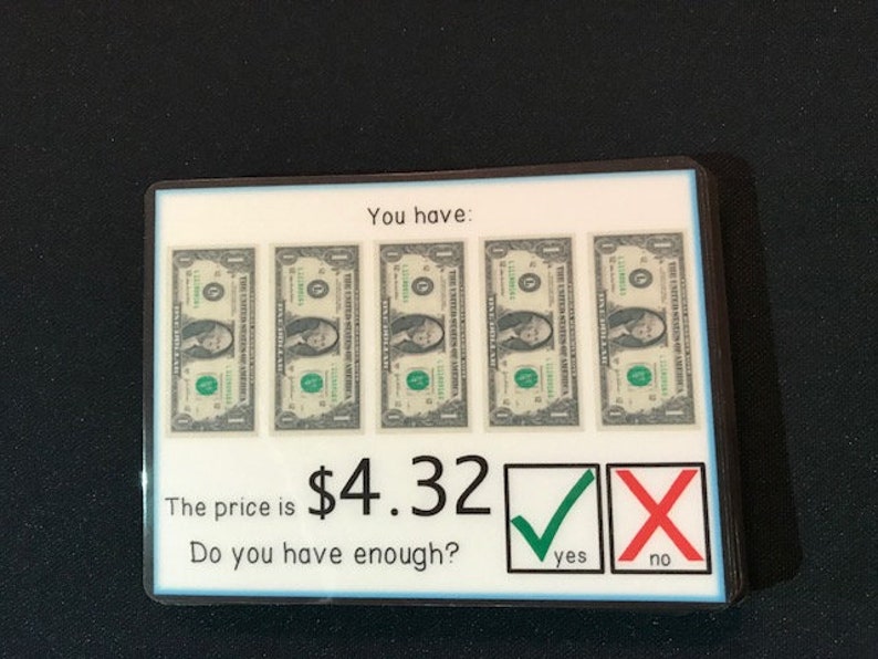 Do You Have Enough Money Money Math Task Cards for Special | Etsy