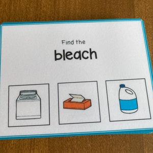 Laundry Vocabulary Life Skills Adaptive Booklet W Task Cards (special ...