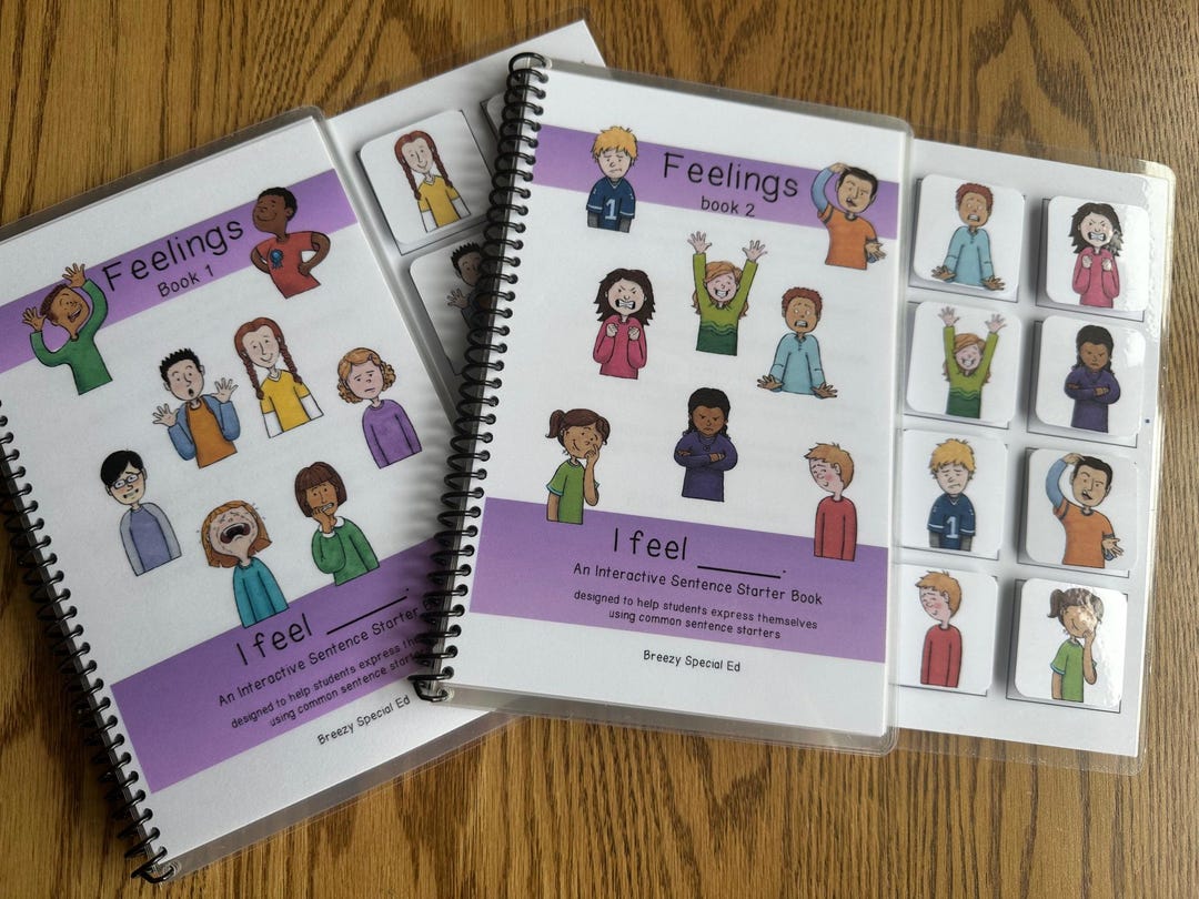 Feelings Adapted Books for Special Education / Autism - Etsy