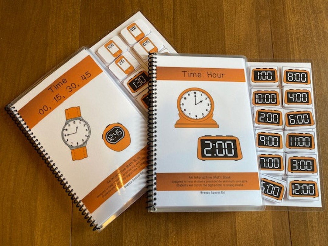 Telling Time Adapted Books for Special Education - Etsy