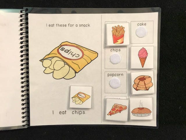 Fruits and Veggies and Food Sentence Starter Adapted Books I | Etsy