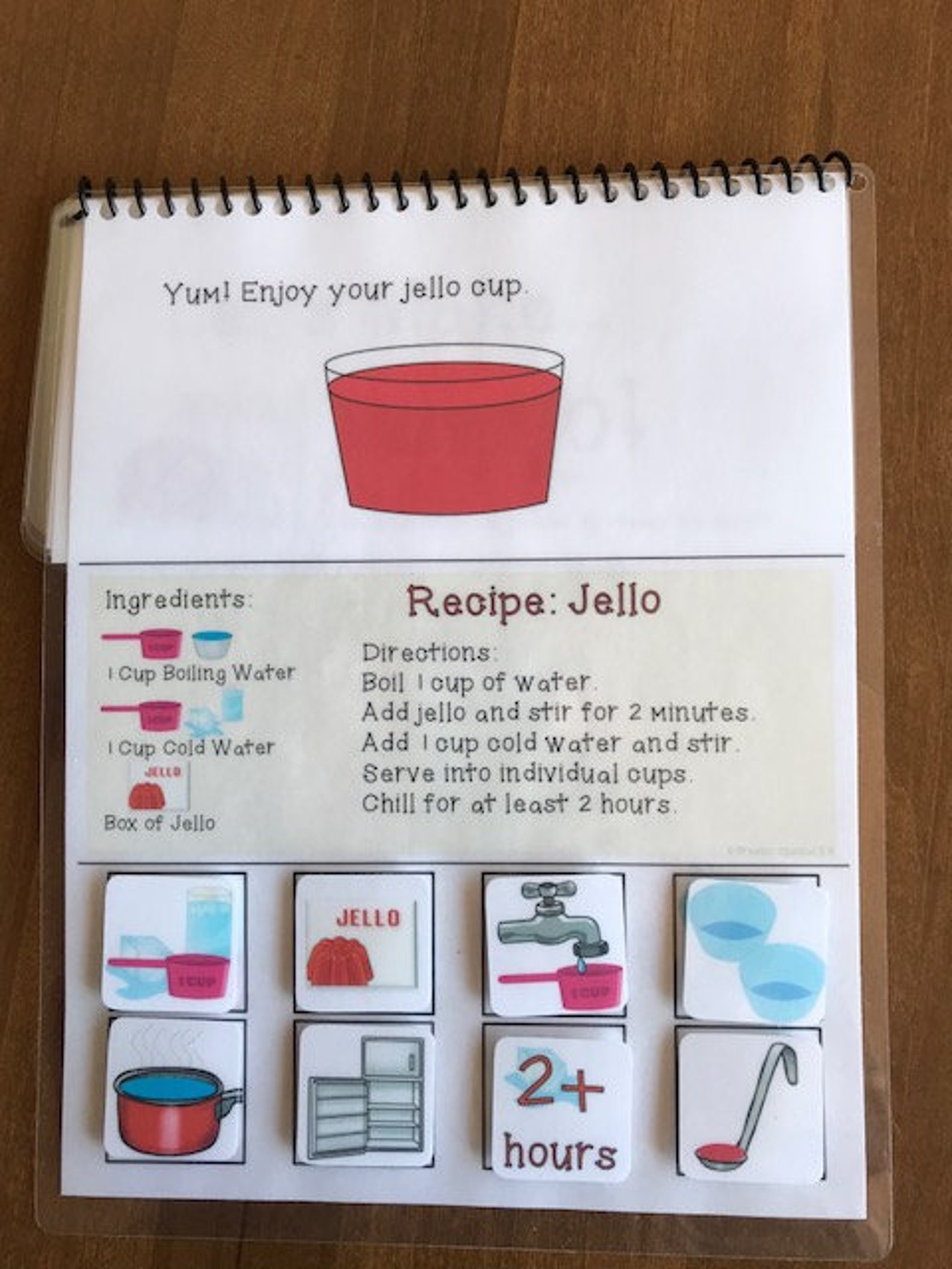 Interactive Cooking/visual Recipes for Pudding and Jello - Etsy