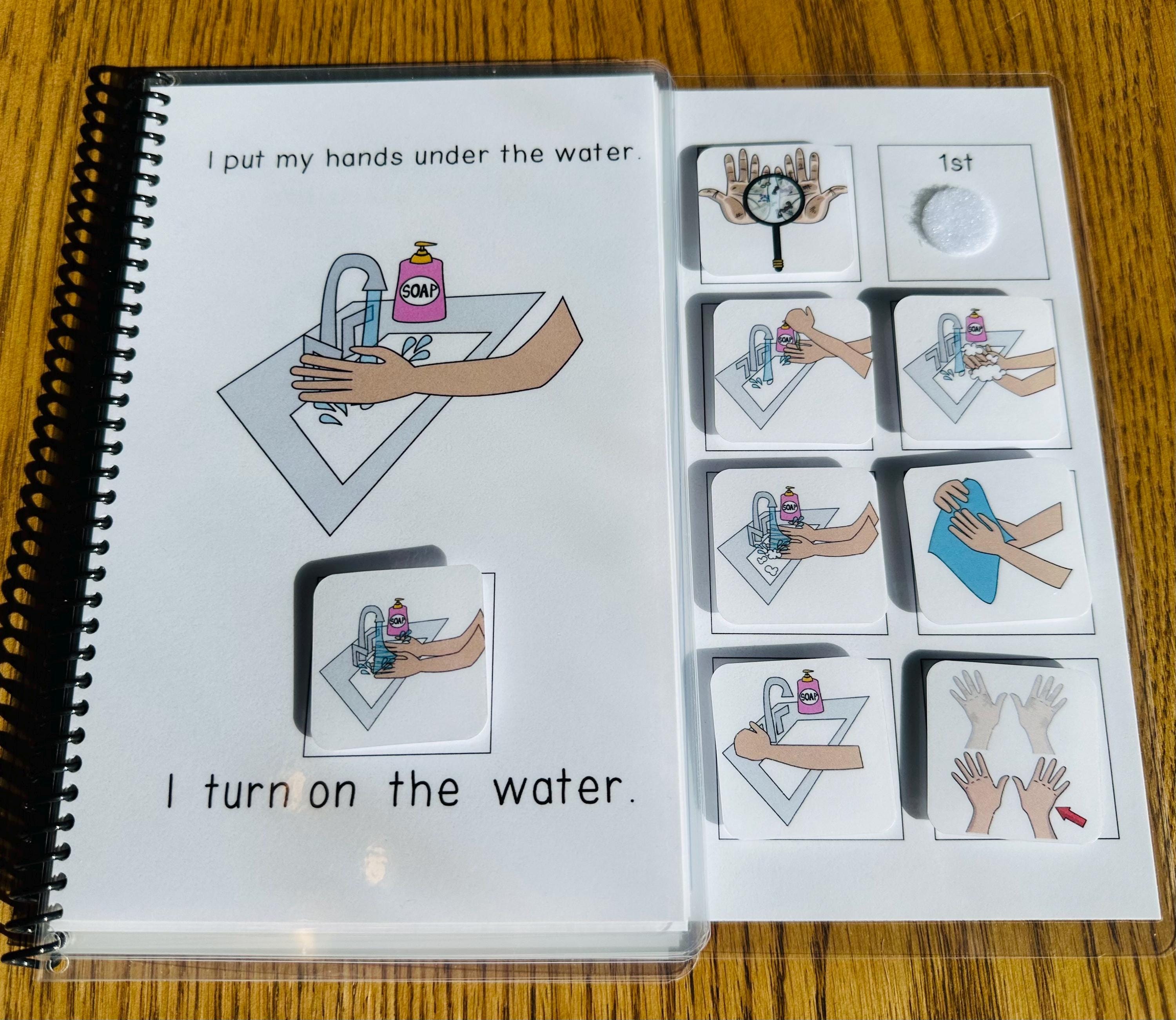 Germs and Washing Hands Interactive/adapted Books for Special Ed - Etsy
