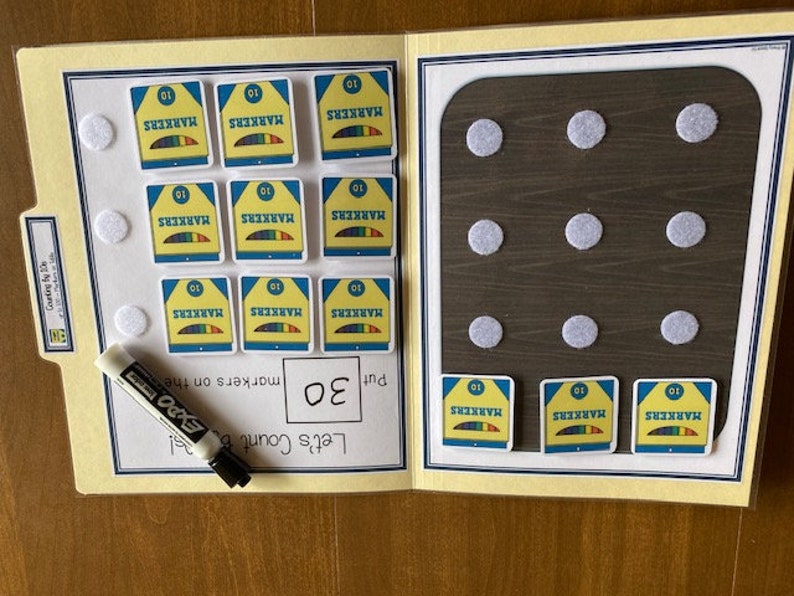 Counting File Folders for Special Education 9 Pk | Etsy
