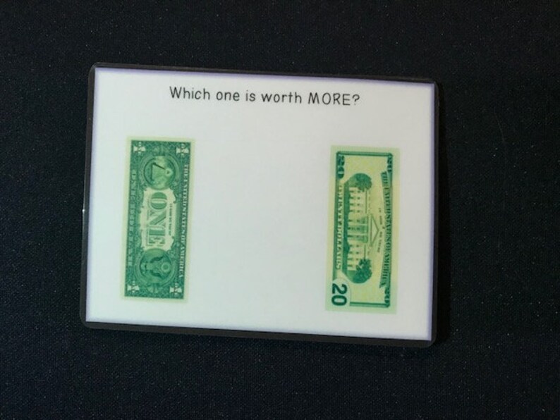 Which One is Worth More? Money Math Task Cards (special Education) - Etsy