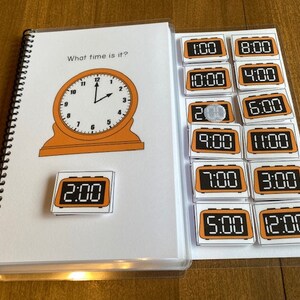 Telling Time Adapted Books for Special Education - Etsy
