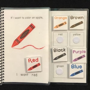 Sensory and Colors Sentence Starter Adapted Books (I Want) - Etsy