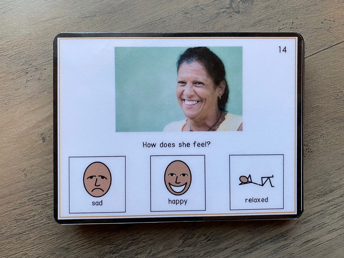 Emotions and Feelings Task Cards for Autism and Special - Etsy