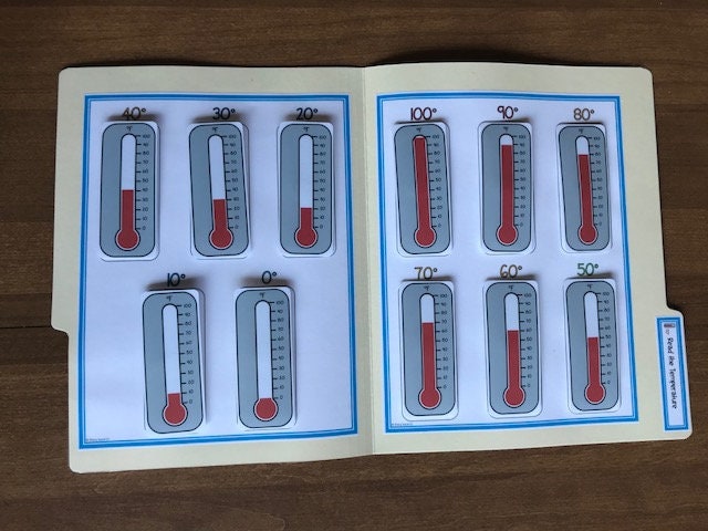 Weather Life Skills File Folders 9 Pk | Etsy