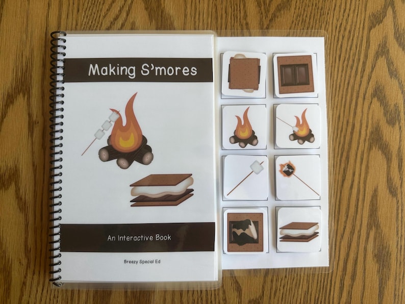 S'mores Visual Recipe and Adapted Book for Special Education - Etsy