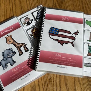 Zoo Animals and USA Sentence Starter Adapted Books (I See) - Etsy