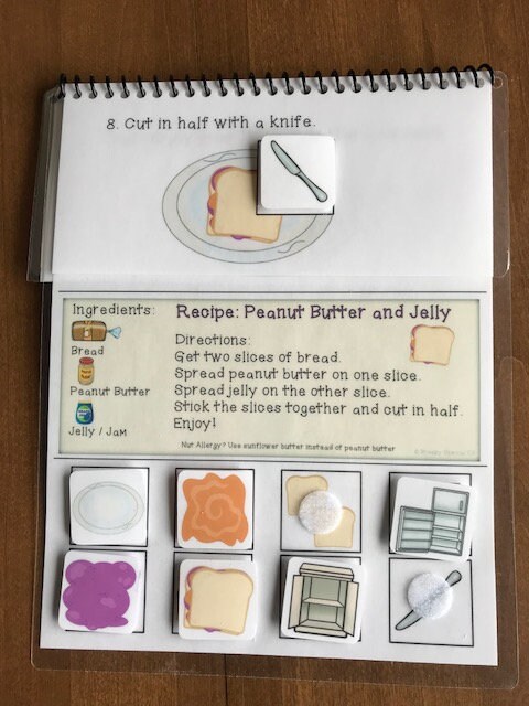 Visual Recipes for Peanut Butter and Jelly Sandwich and More - Etsy
