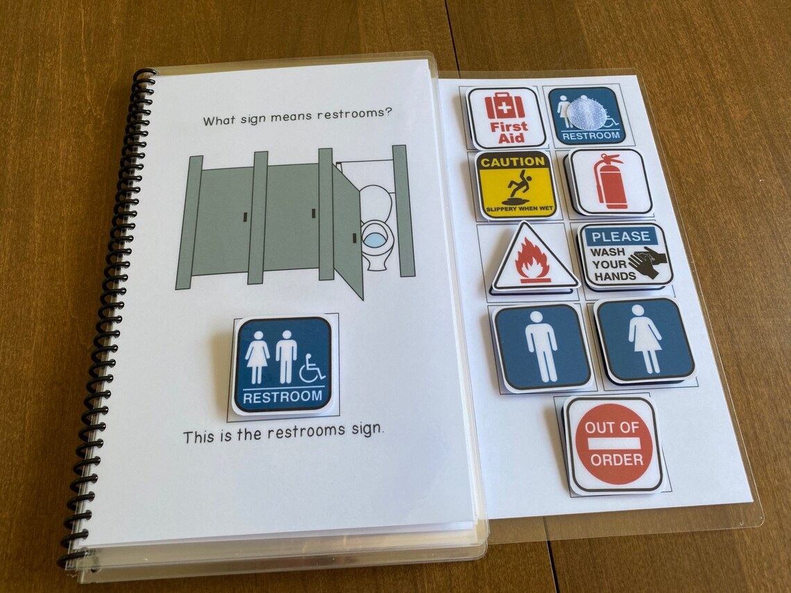 Community Signs Adapted Books for Life Skill Special Education - Etsy