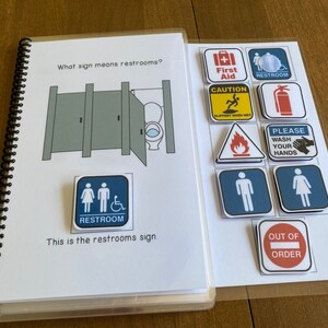 Community Signs Adapted Books for Life Skill Special Education (4 Pk ...