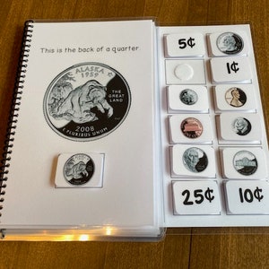 Money Bills/coins ID Adapted Books for Special Education - Etsy