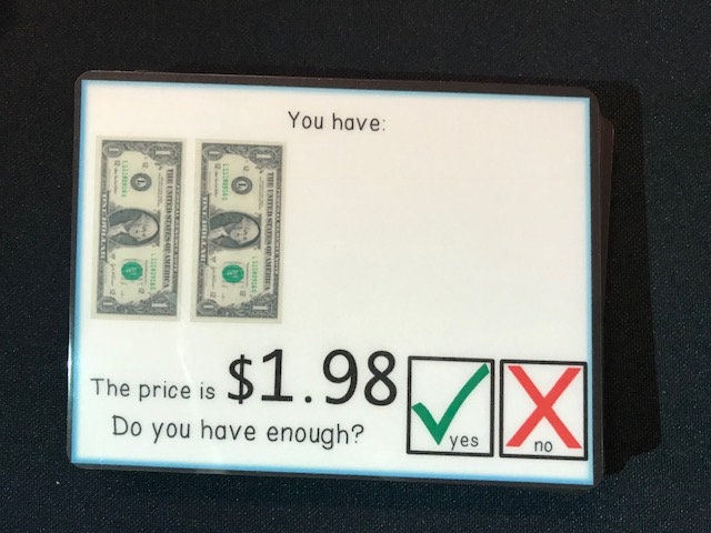 Do You Have Enough Money Money Math Task Cards for Special - Etsy