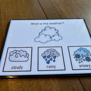 What is the Weather Visual Task Cards special Education 60 Pc - Etsy