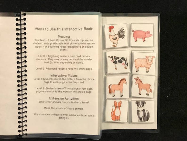 Zoo and Farm Animals Sentence Starter Books - Etsy