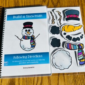 Christmas Adapted Books Following Directions + Sequencing for Special ...