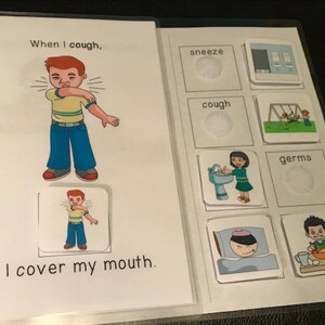 Germs and Washing Hands Interactive/adapted Books for Special Ed - Etsy