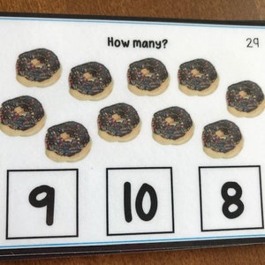 Counting up to 10 Visual Task Cards (autism and Special Education) 2 ...