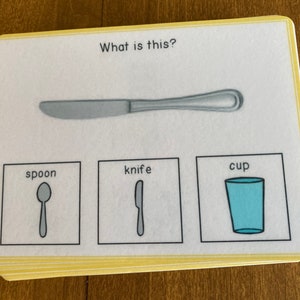 Dining Room Vocabulary Booklet and Task Cards (special Education and ...