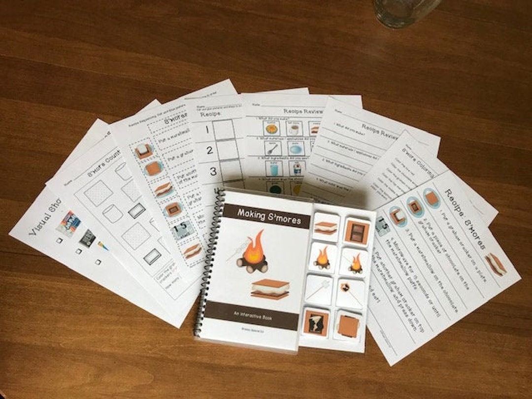 S'mores Visual Recipe and Adapted Book for Special Education - Etsy
