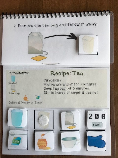 Interactive Cooking Lessons/visual Recipes: Hot Cocoa and Tea | Etsy
