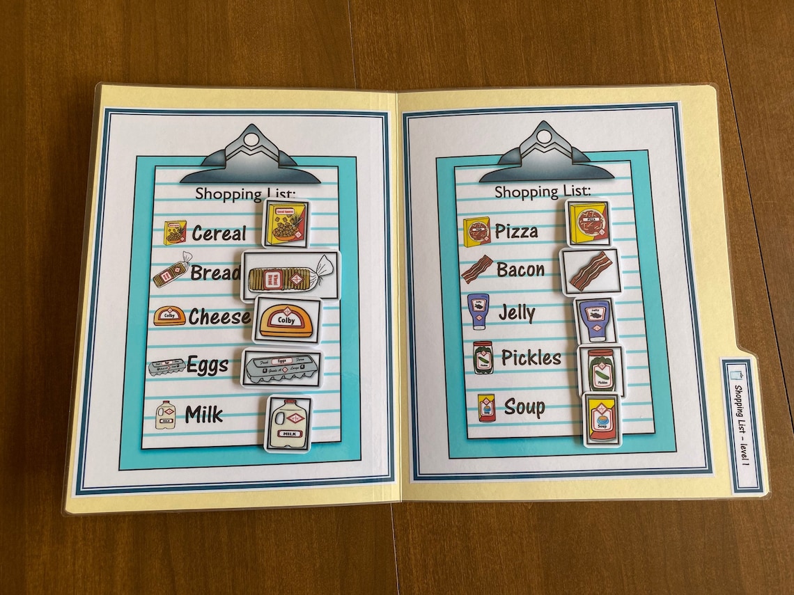 Grocery Store Life Skill File Folders for Special Education - Etsy