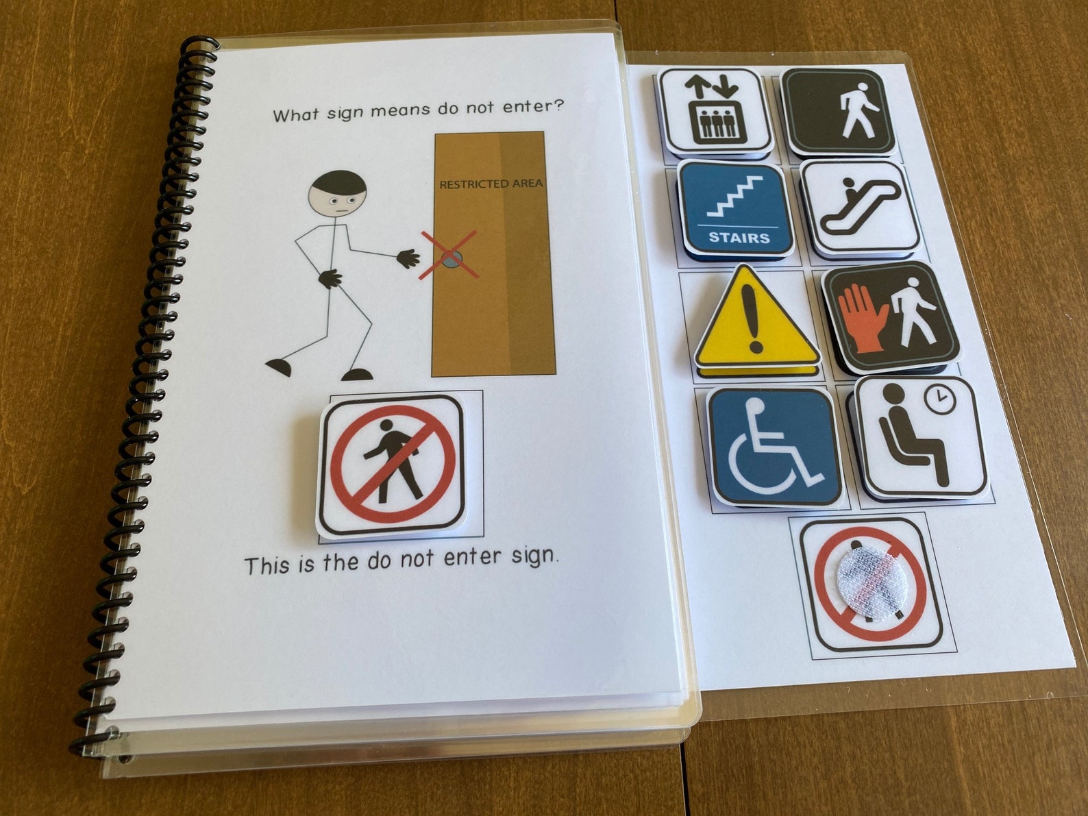 Community Signs Adapted Books for Life Skill Special Education (4 Pk ...