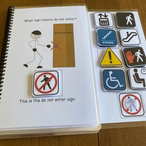 Community Signs Adapted Books for Life Skill Special Education (4 Pk ...