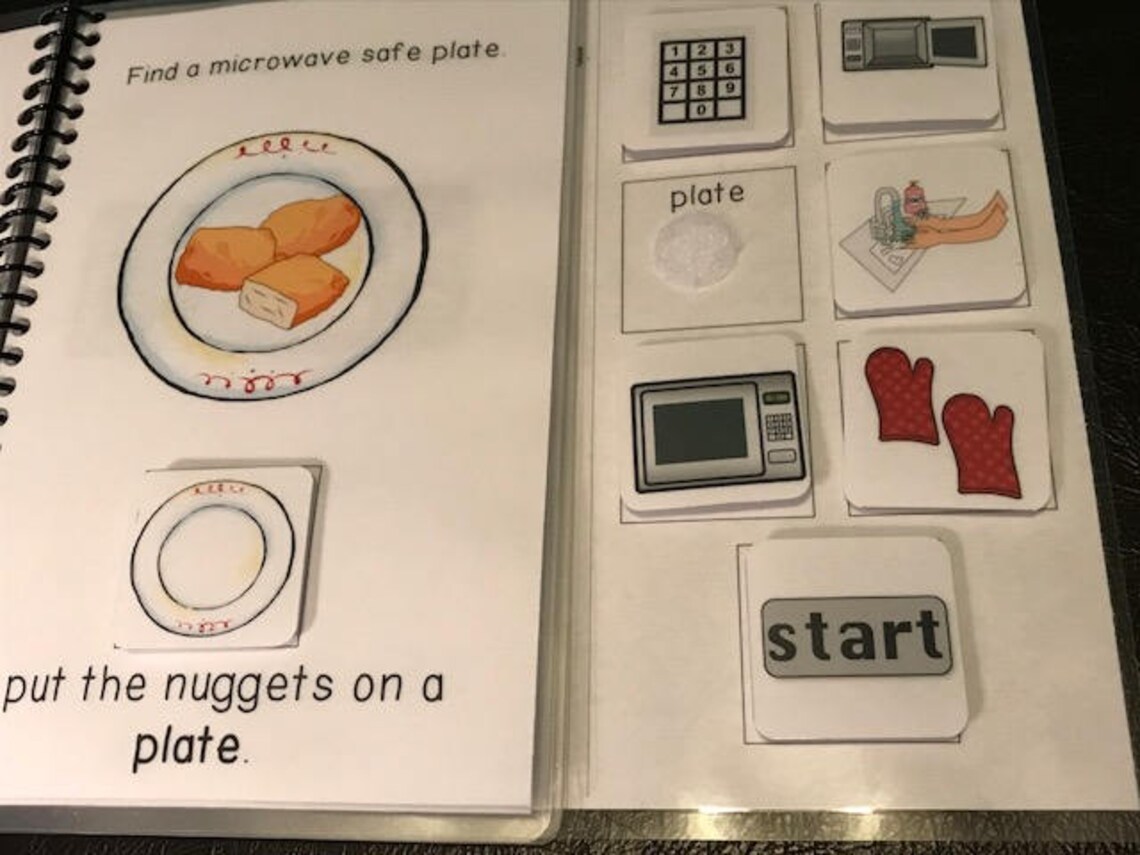 Cooking How to Books (microwave and Oven) Interactive/adapted for ...