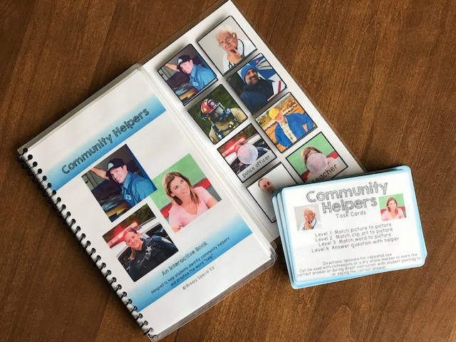 Community Helpers Mini Bundle Adapted Book With Task Cards | Etsy
