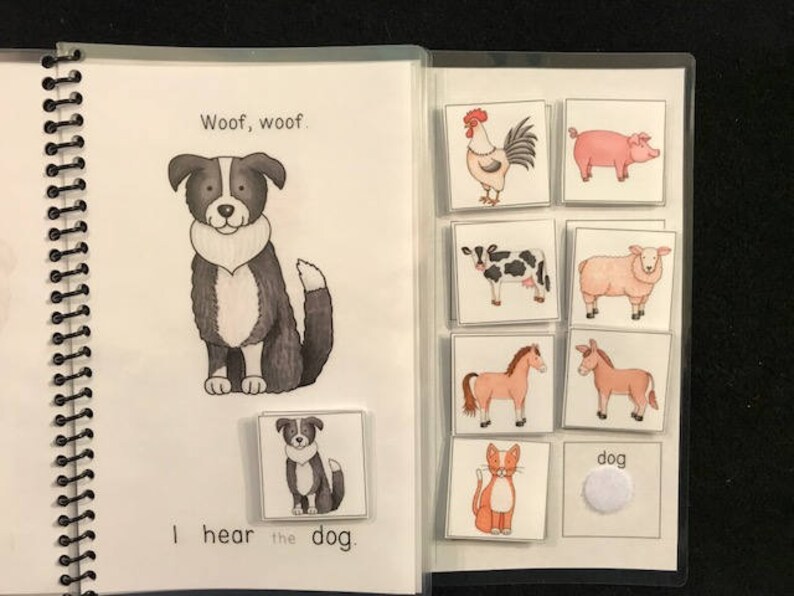 Farm Animals and Musical Instruments Sentence Starter Adapted | Etsy