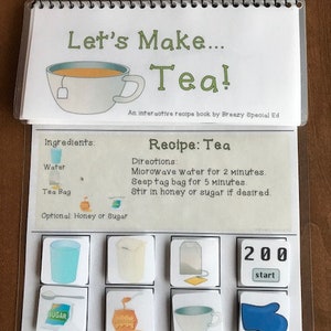 Interactive Cooking Lessons/visual Recipes: Hot Cocoa and Tea - Etsy