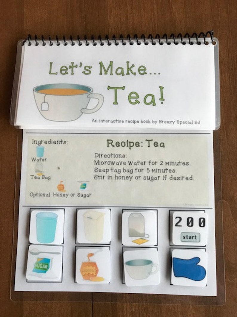 Interactive Cooking Lessons/visual Recipes: Hot Cocoa and Tea - Etsy
