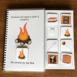 S'mores Visual Recipe and Adapted Book for Special Education - Etsy