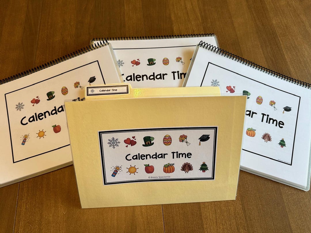NEW!!! Morning Meeting Calendar Time Book and File Folder for Special ...