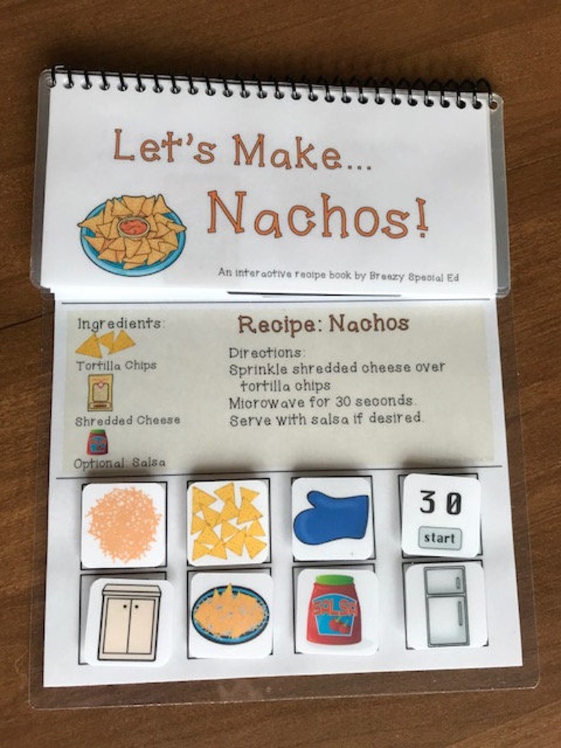 Interactive Cooking Lessons: Visual Recipes for Nachos and - Etsy