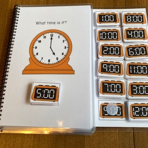 Telling Time Adapted Books for Special Education - Etsy