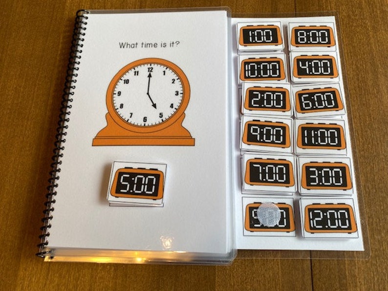 Telling Time Adapted Books for Special Education - Etsy