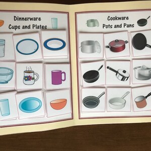 Kitchen and Cooking Life Skill File Folders for Special Education 11pk ...