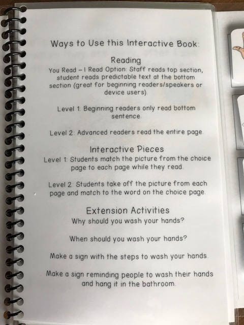 Germs and Washing Hands Interactive/adapted Books for Special | Etsy