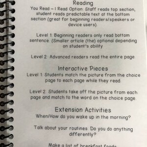 Morning Routine and Getting Dressed Interactive/adapted Books for ...