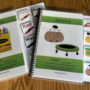 Sensory and Colors Sentence Starter Adapted Books (I Want) - Etsy